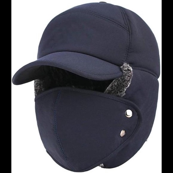 Hats | Accessories | Mens Winter Warm Facemask Cap 3 In Bomber Hat With ...